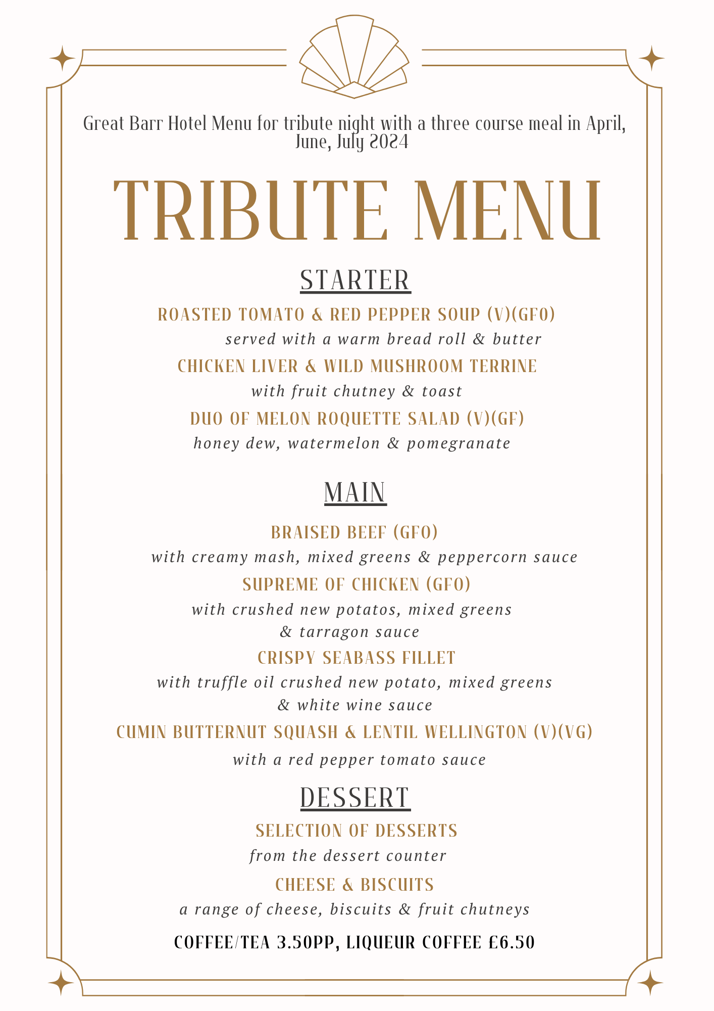 Tribute Nights – The Great Barr Hotel